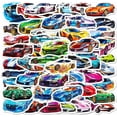 50Pcs Sports Car Stickers Sporty Racing Car Waterproof Vinyl Decals ...