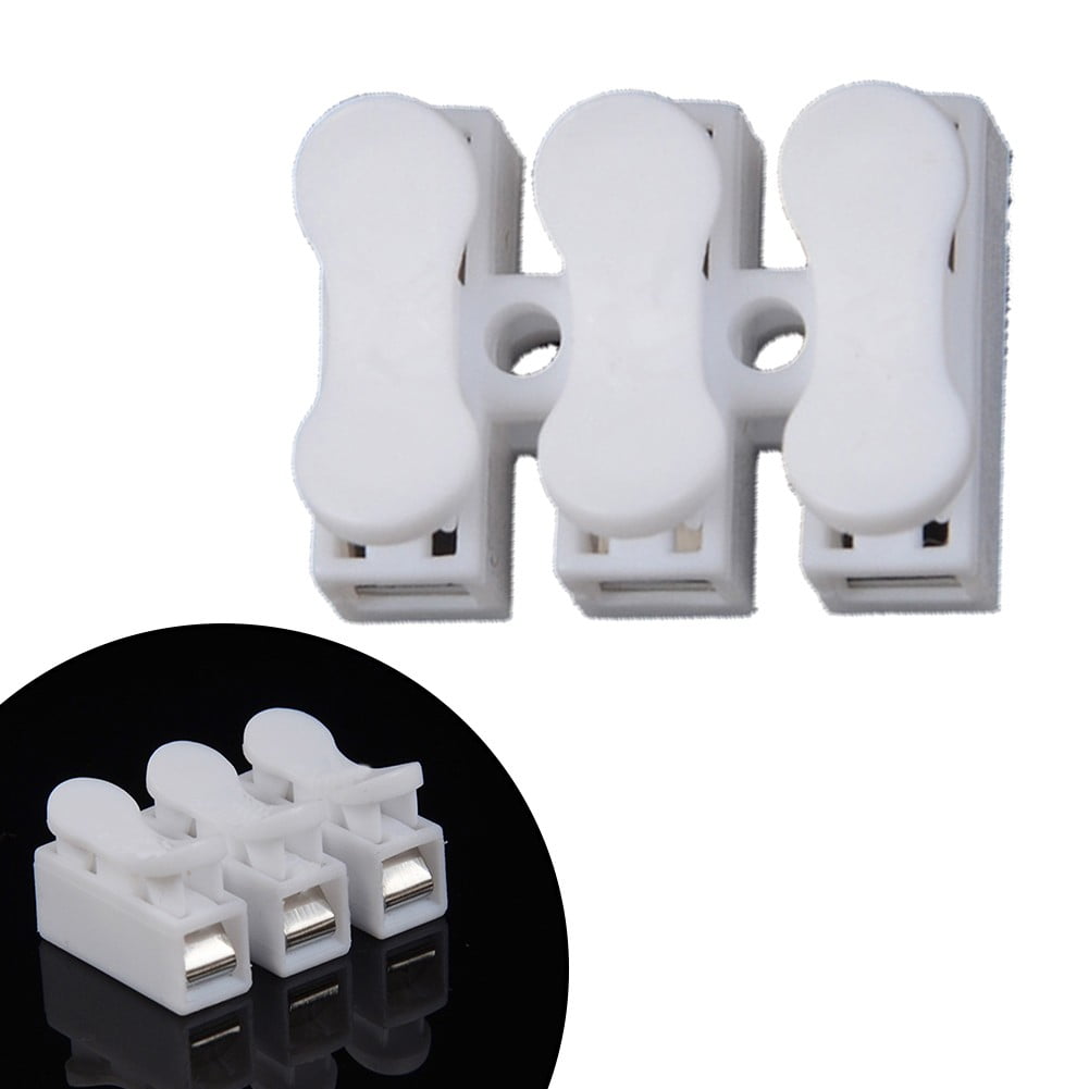 50Pcs Spring Clamp Terminal Cable Connector, Upgrade For Home ...