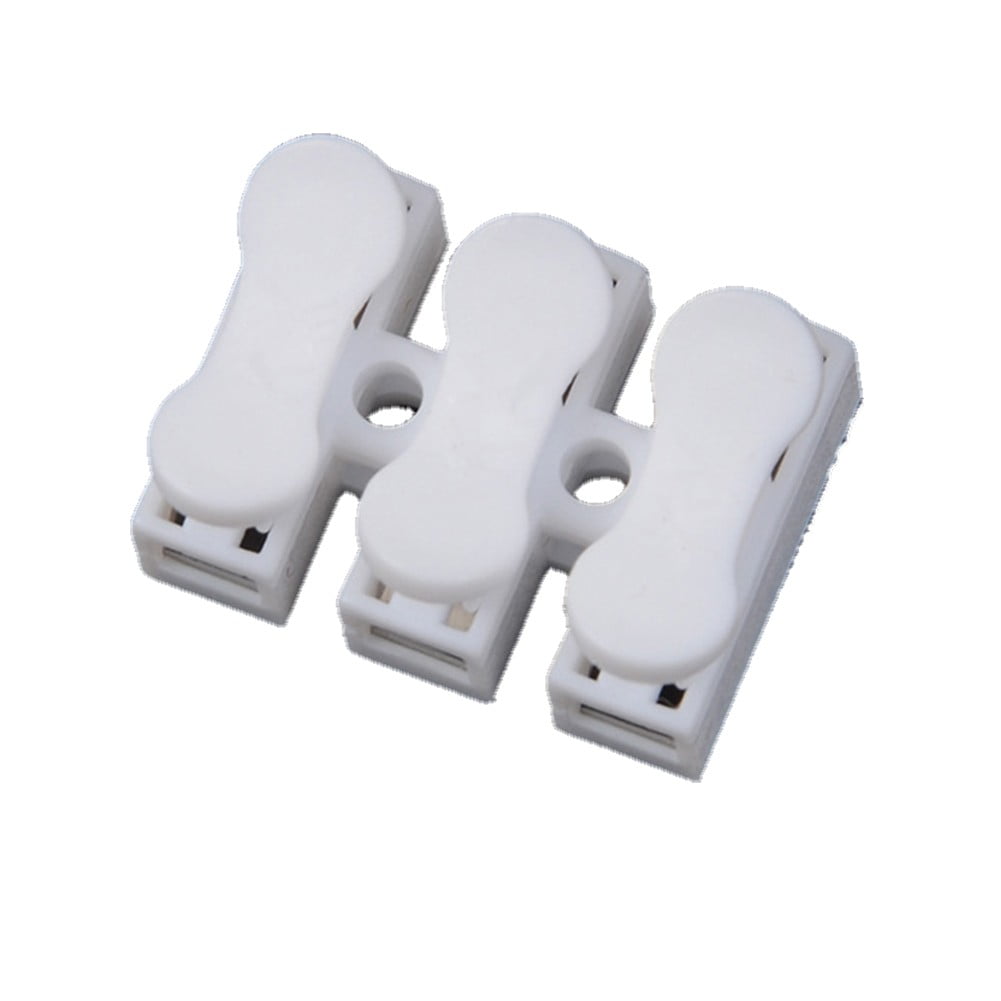 50Pcs Spring Clamp Terminal Cable Connector, Upgrade for Home ...