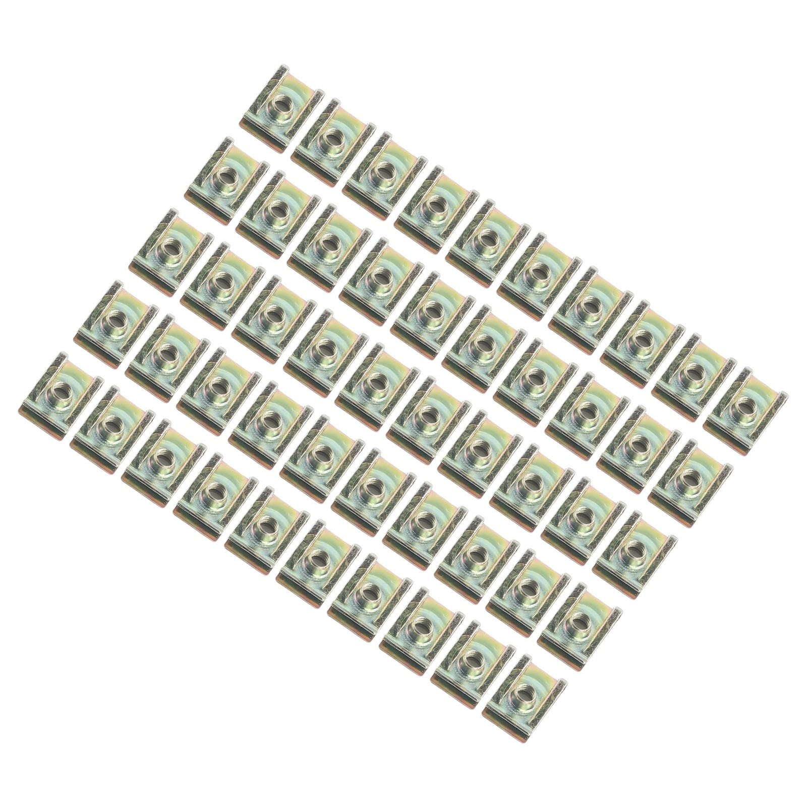 50Pcs Spring Metal Plate Car Door Panel Mudguard U Screw Speed Clips M6 ...