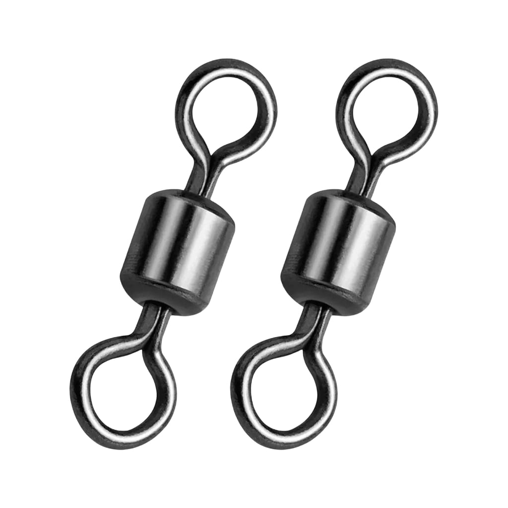 50Pcs Stainless Rolling Swivels Fishing Swivels Line Connector Barrels ...