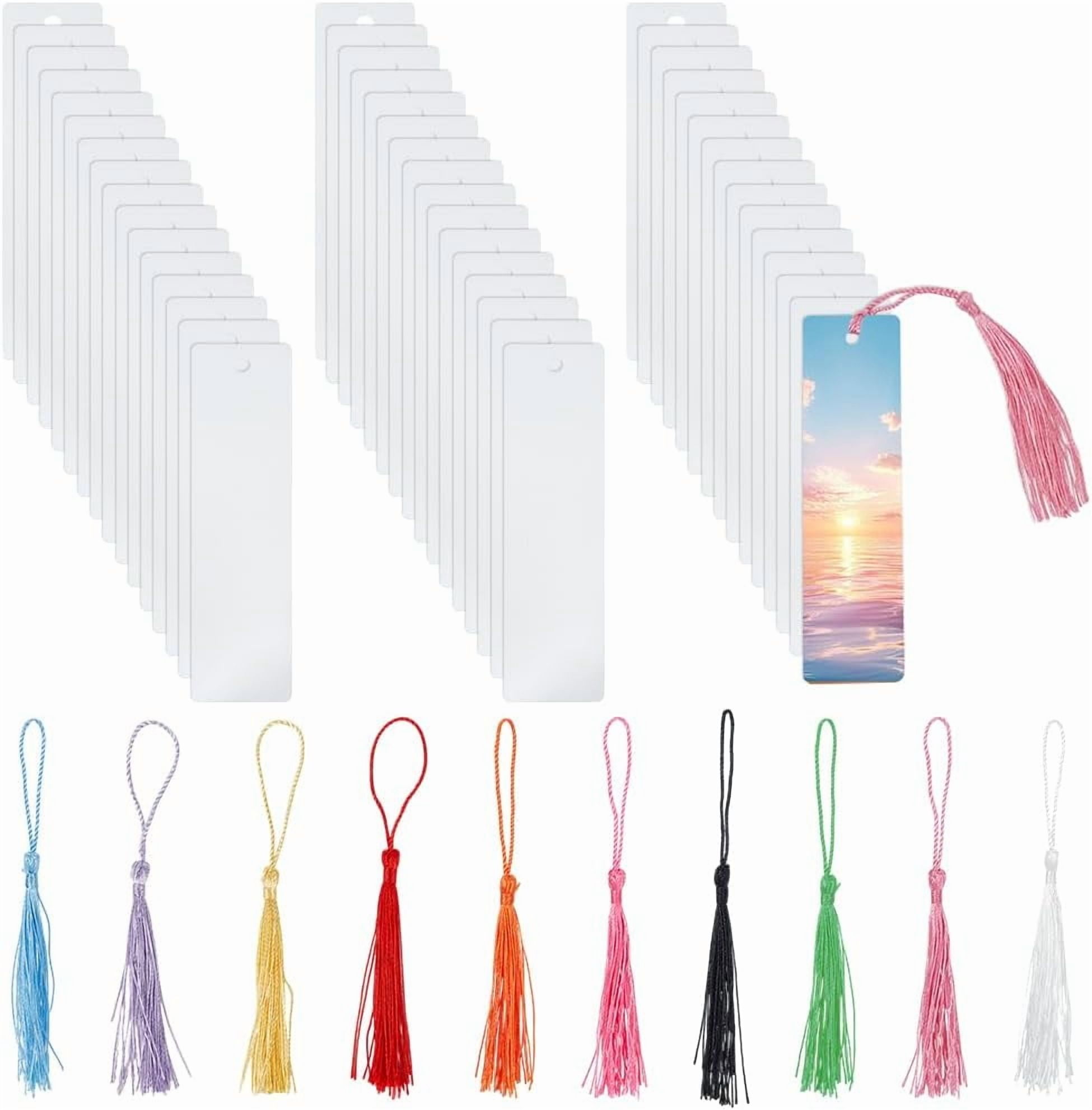 50Pcs Sublimation Blank Bookmark Heat Transfer Metal Bookmarks ...