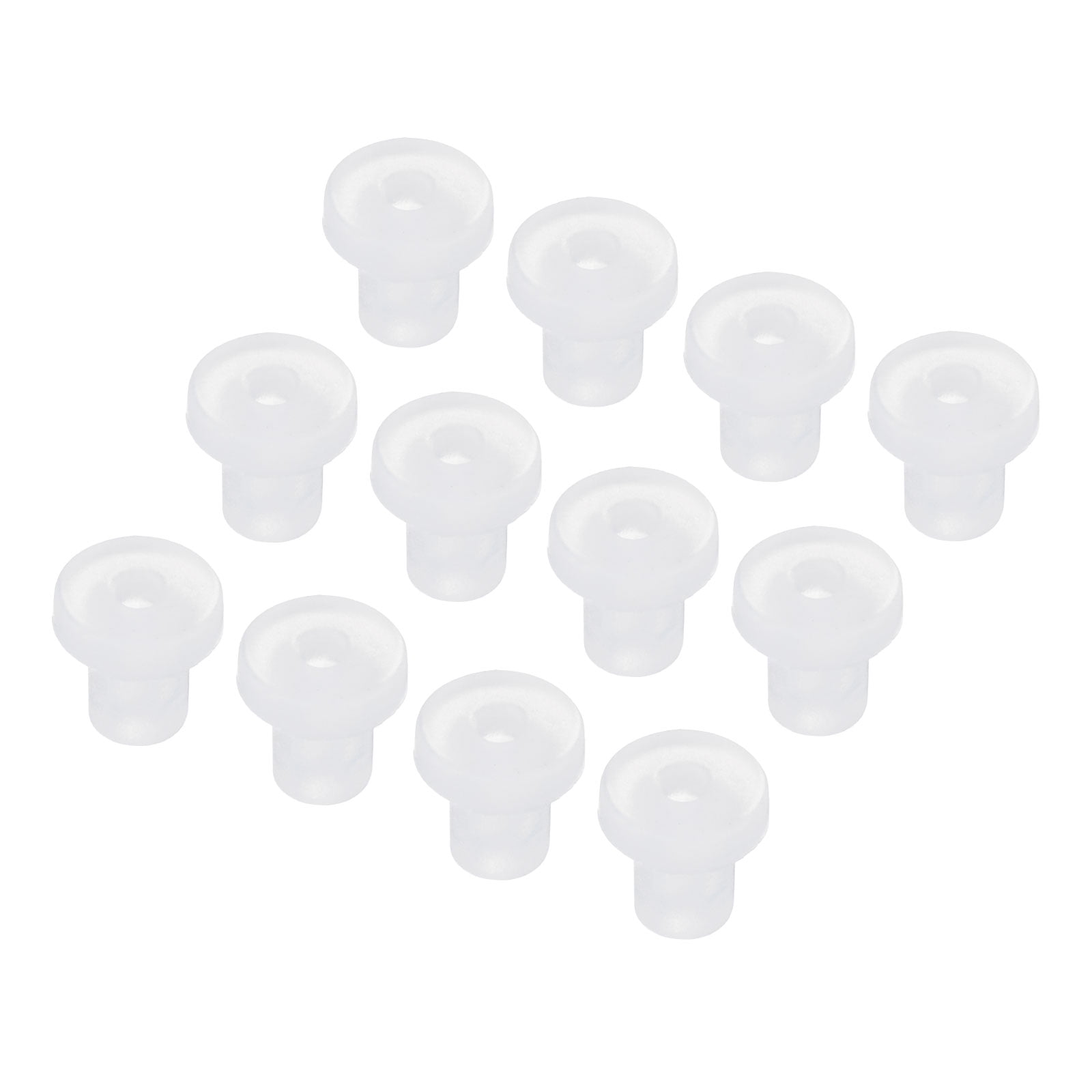 50Pcs T Shape Conical Rubber Grommet Mount Dia 2mm ID 0.5mm H 4mm ...