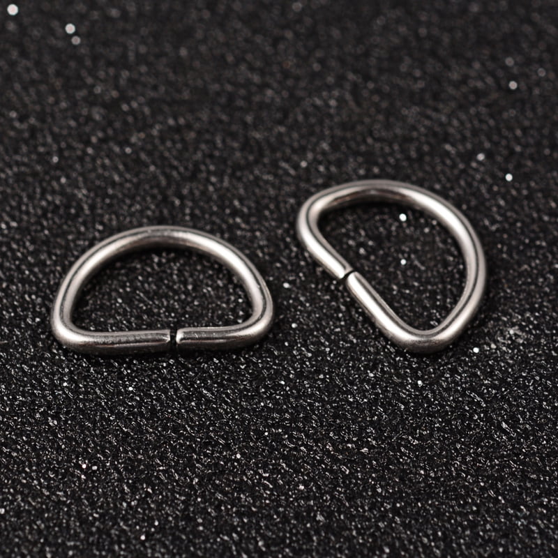 50Pcs Tarnish Resistant 304 Stainless Steel D Rings Buckle Clasps For ...