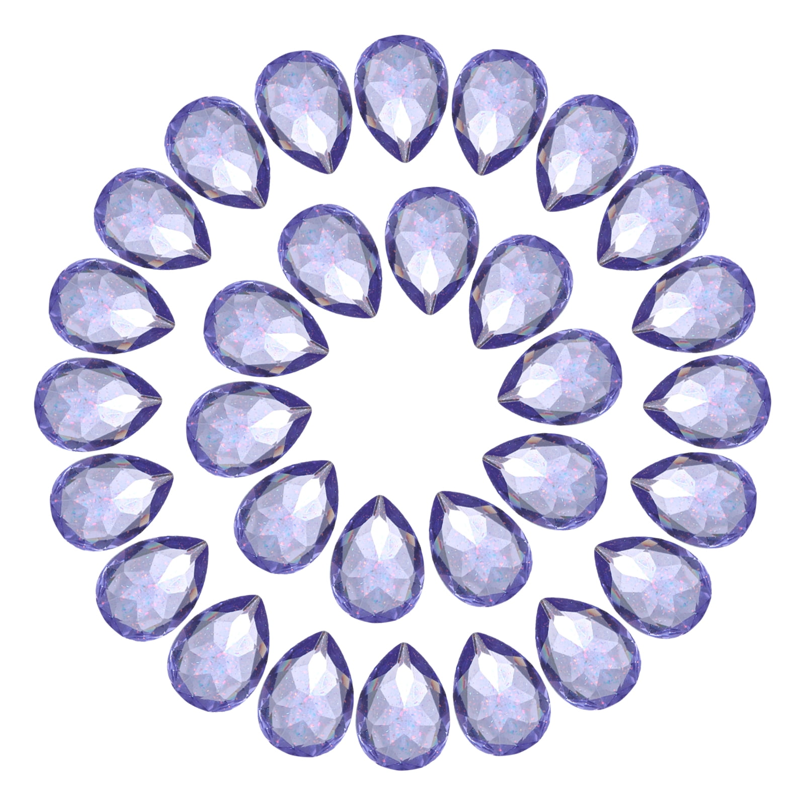 50Pcs Teardrop Rhinestone 10x14 mm Pointed Back Rhinestone Beads,Deep ...