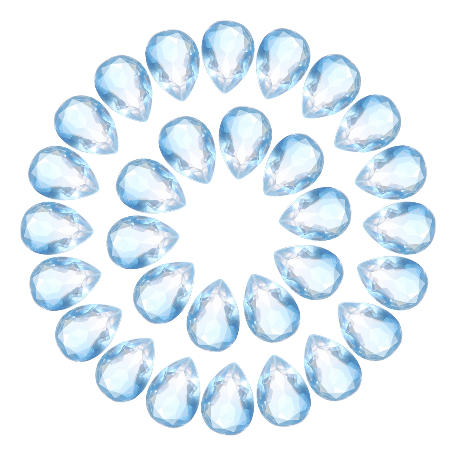 50Pcs Teardrop Rhinestones 10 x 14 mm Resin Pointed Back Rhinestone ...