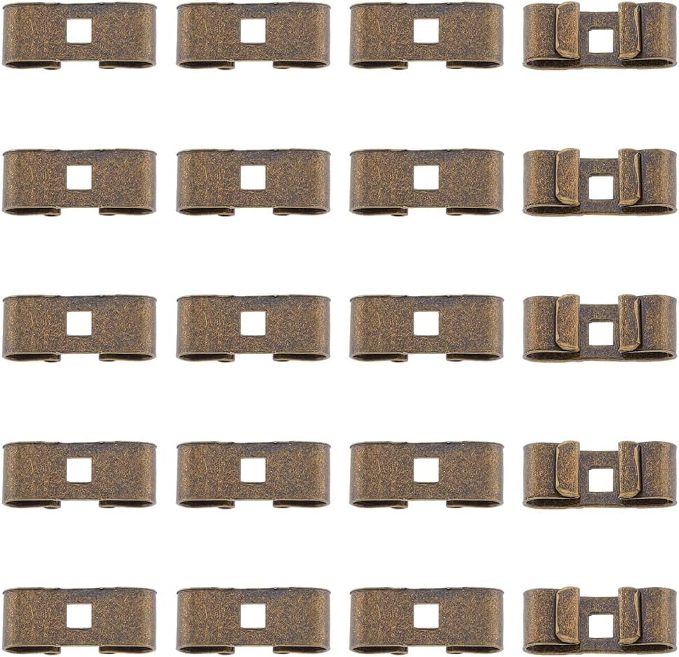 50Pcs Tibetan Style Iron Bolo Tie Slider Clasp Rectangle Blank Bolo Tie ...