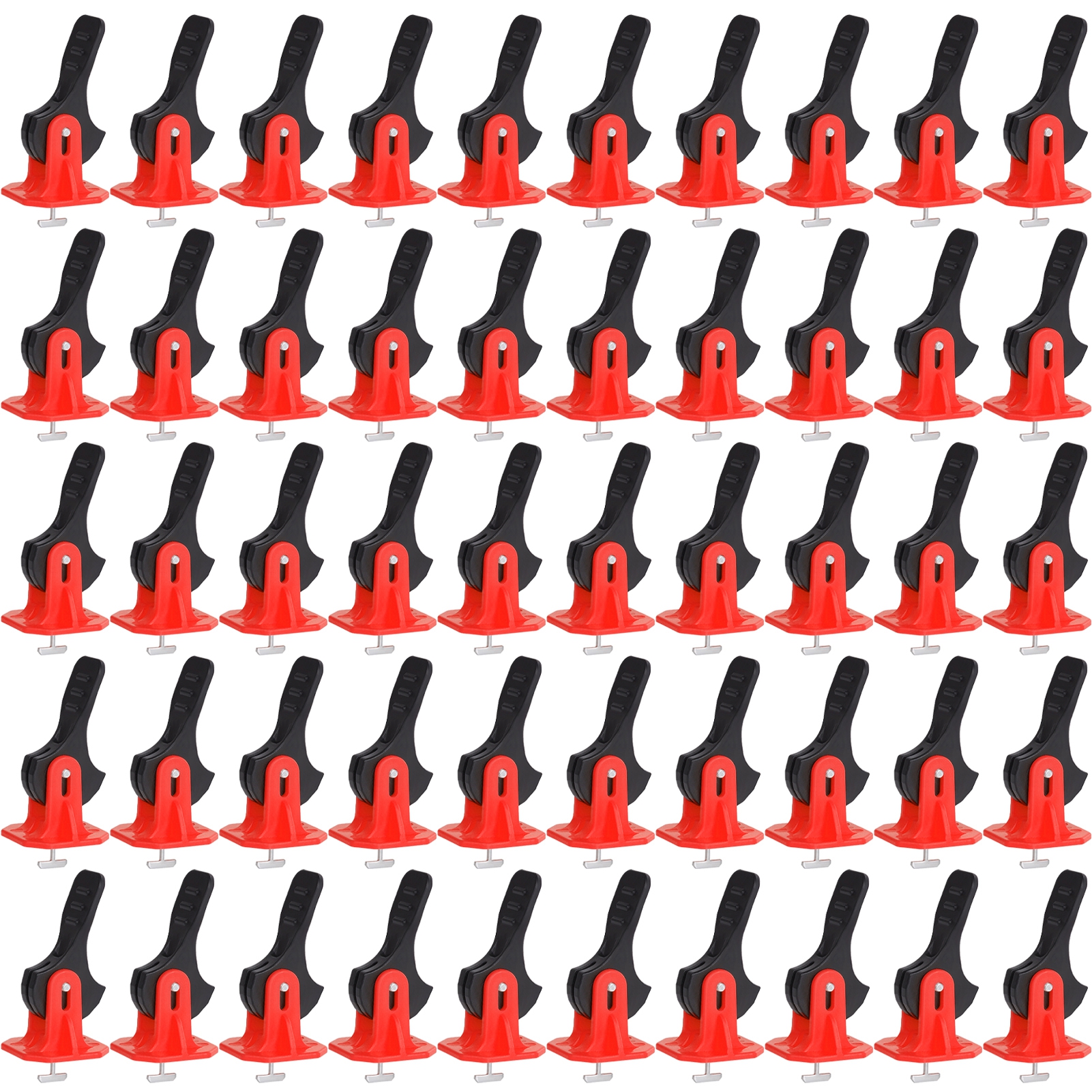 50Pcs Tile Spacers Leveling Kit Adjustable Fit Floor Leveling Tile ...