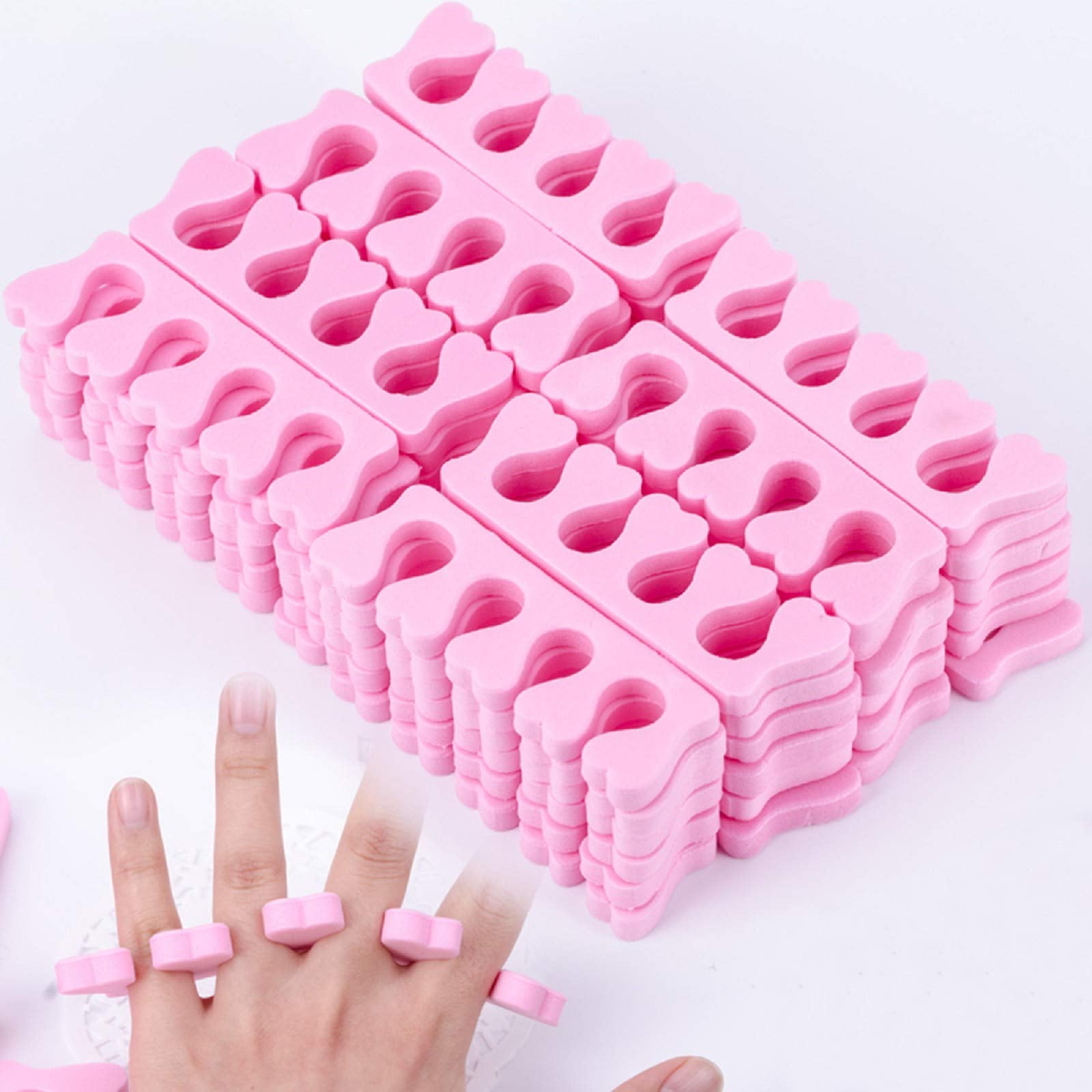50Pcs Toe Separators and Finger Separators for Nail Polish, Soft Sponge ...