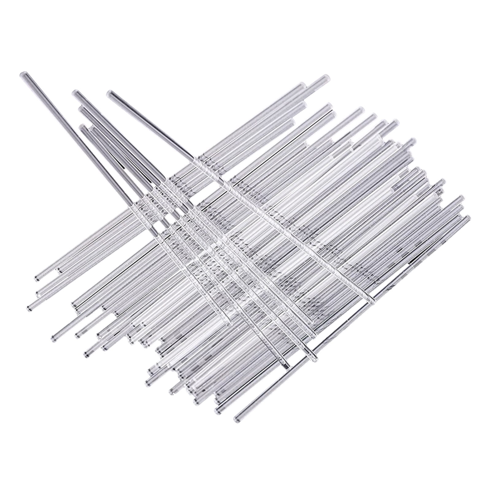 50Pcs Transparent Acrylic Candy Sticks Food Grade BPA Free Reusable ...