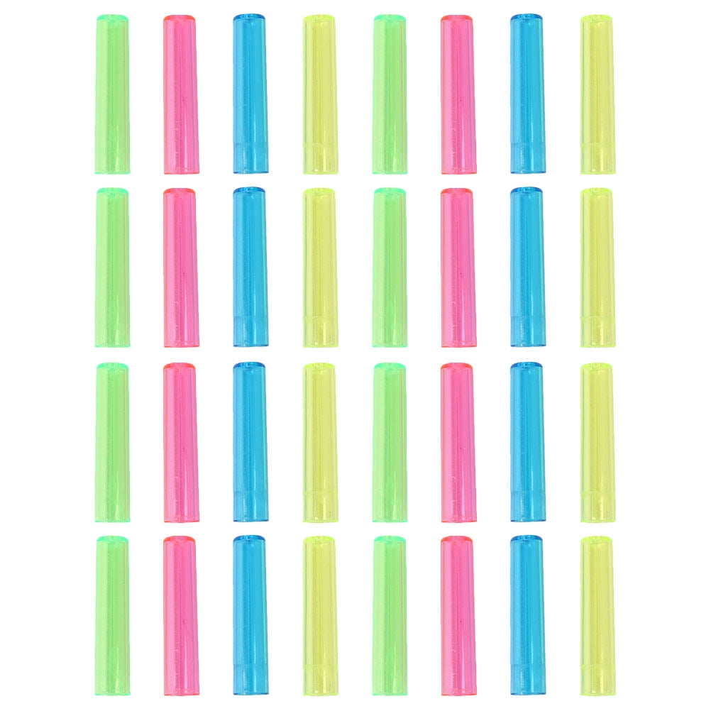 50Pcs Transparent Pencil Caps Plastic Pencil Protective Lids Pencil ...