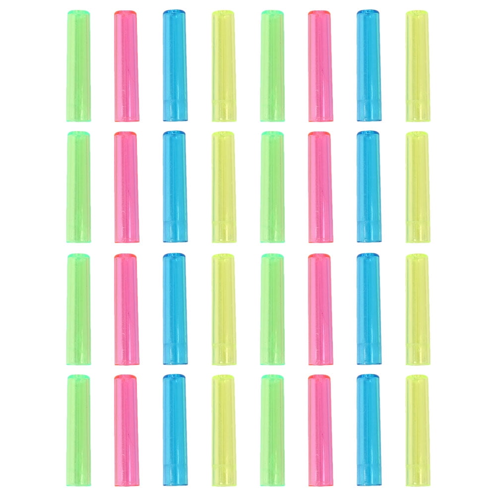 50Pcs Transparent Pencil Caps Plastic Pencil Protective Lids Pencil ...