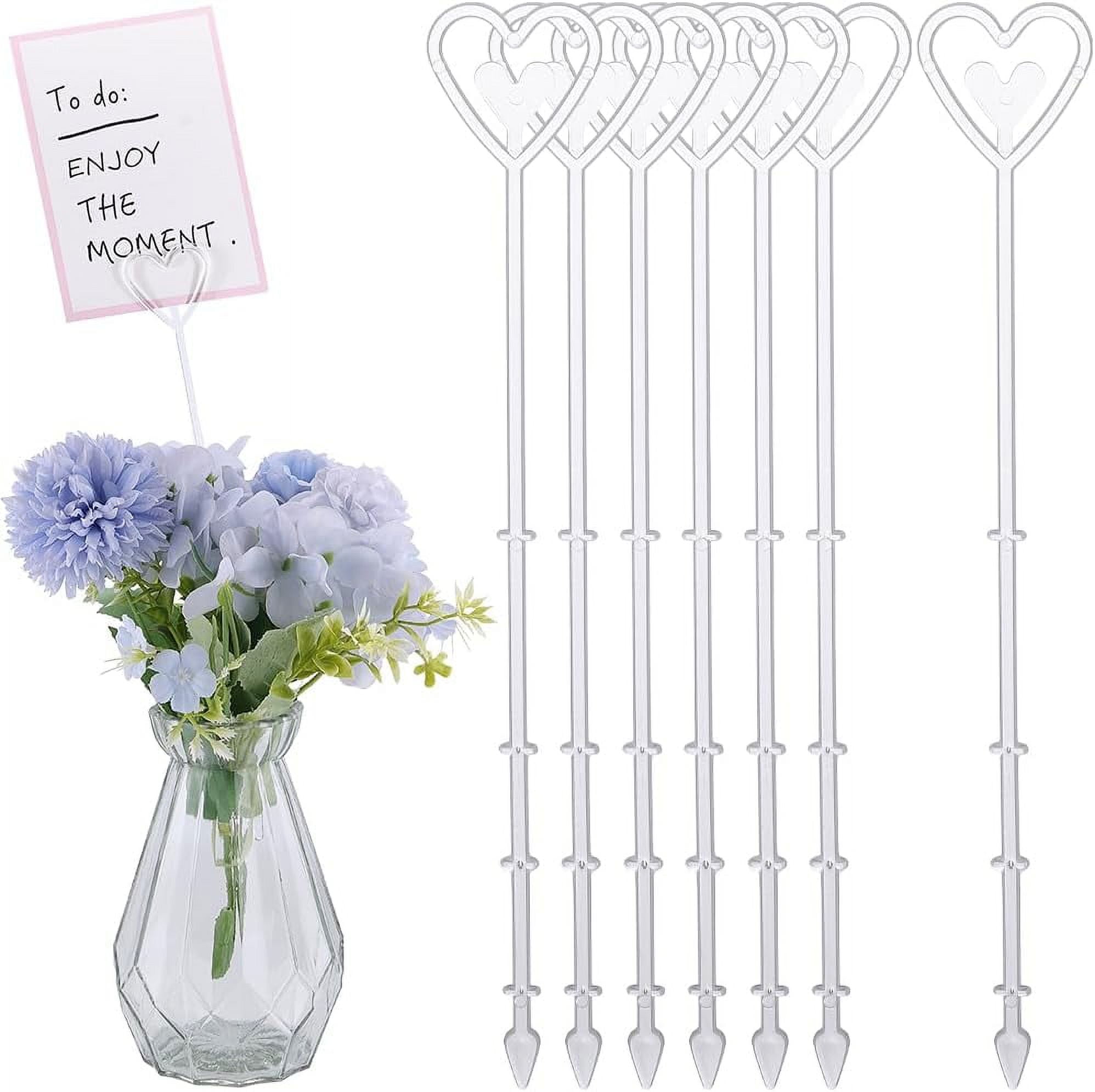 50Pcs Transparent Plastic Wire Name Card Clip Holder Table Memo Holder ...