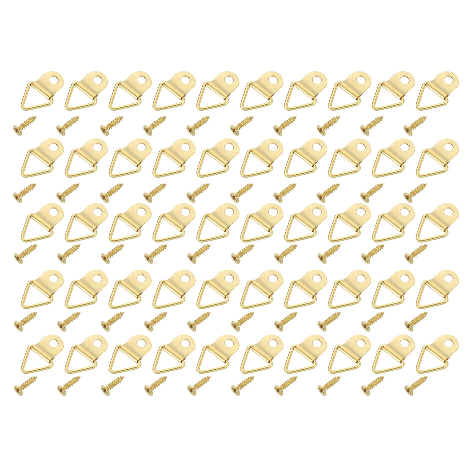 50Pcs Triangle Ring Picture Hangers, Frame Hanging Fasteners with ...