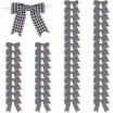 6PCS Christmas Bows Buffalo Plaid Bows White and Black Bows Fall and ...