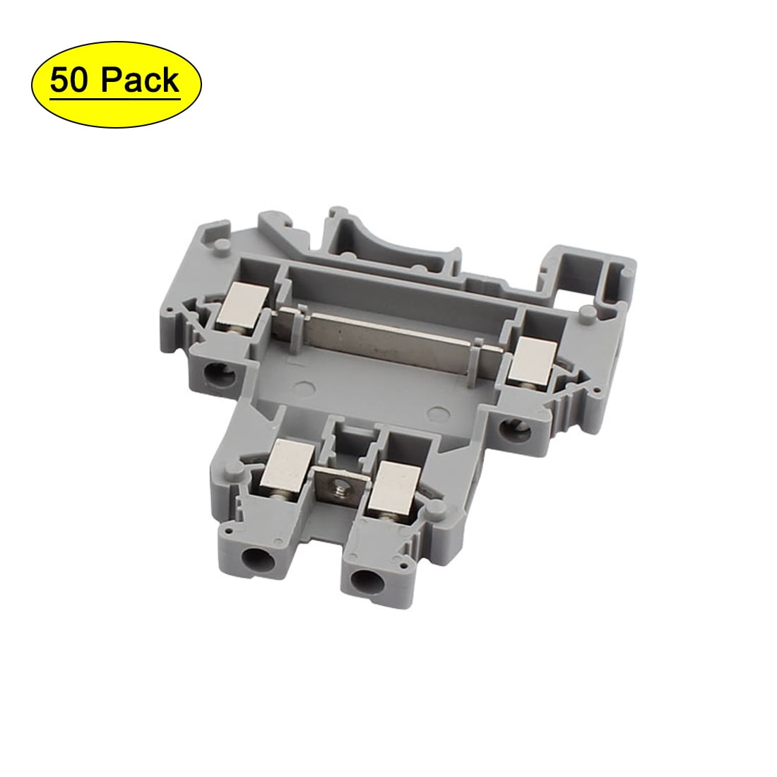 50Pcs UKK5 DIN Rail Mount Double-level Terminal Block 600V 32A 28-10AWG ...