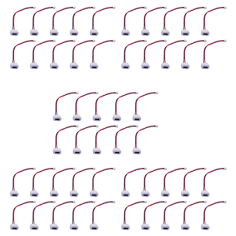 50Pcs USB Type C Connector Jack Female Type-C with Card Buckle High ...