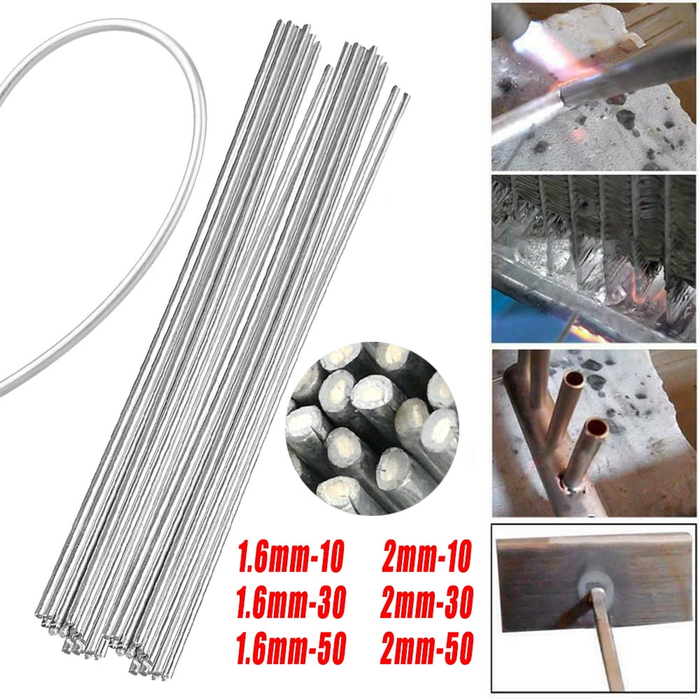 50Pcs Upgrade Solution Welding Flux-Cored Rods Wire Brazing, Aluminum ...
