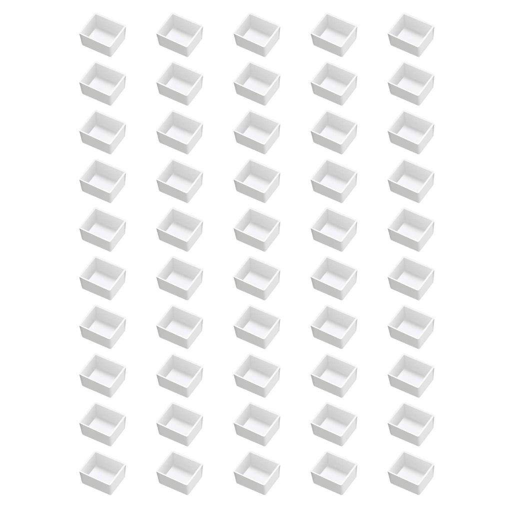 50Pcs Empty Watercolor Pan Portable Empty Paint Storage Box Watercolor ...