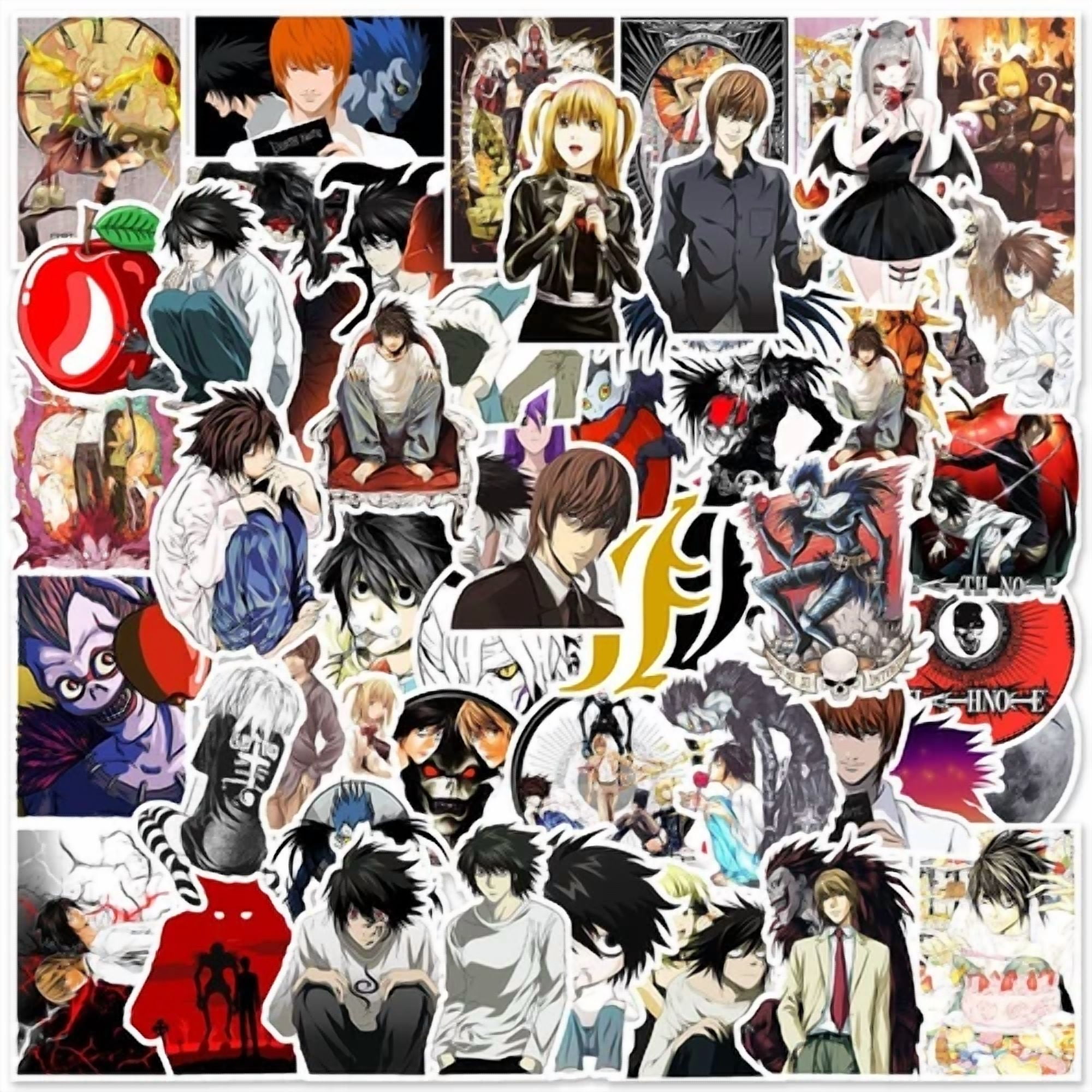 50Pcs Waterproof Vinyl Stickers Death Note Anime Luggage Phone Laptop ...