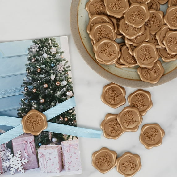 50Pcs Wax Seal Stickers Self Adhesive Envelope Seal Stickers Embossed ...