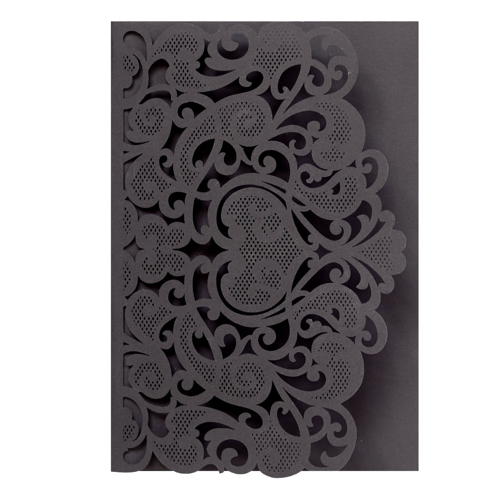 50Pcs Wedding Invitations Card Hollowed Out Lace Pattern Paper ...