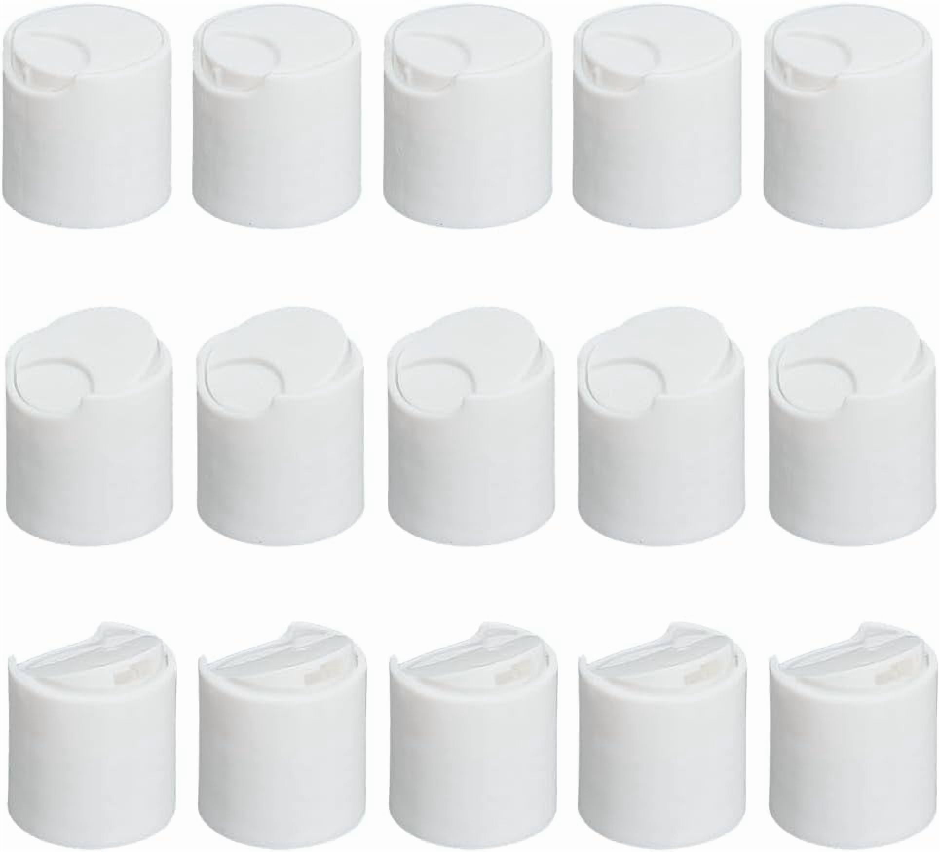 50Pcs White Plastic Disc Top Caps 22/410 Replacement Press Disk Caps ...