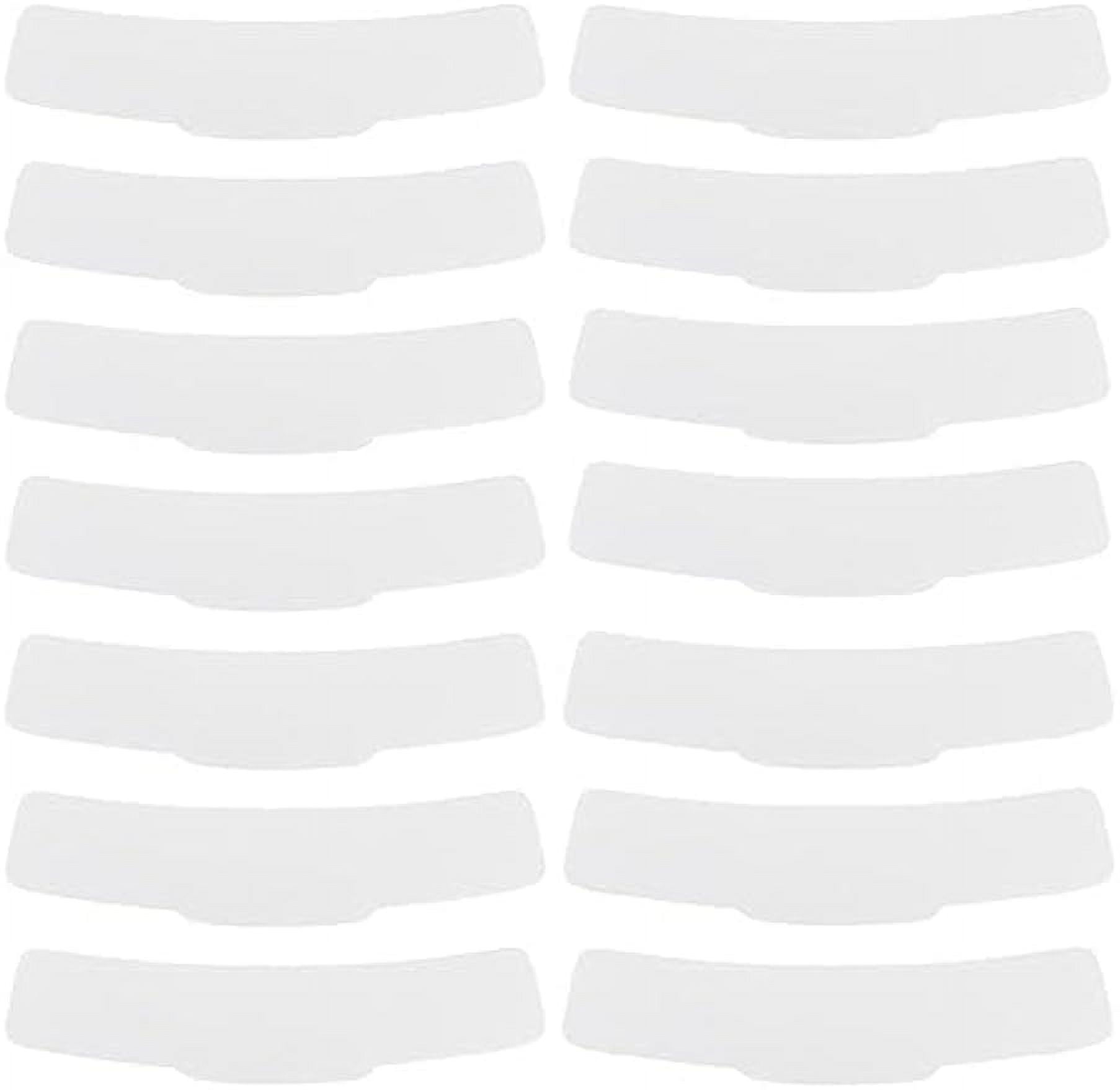 50Pcs White Tab Collar for Clergy Shirt Plastic Long Neck White Label ...