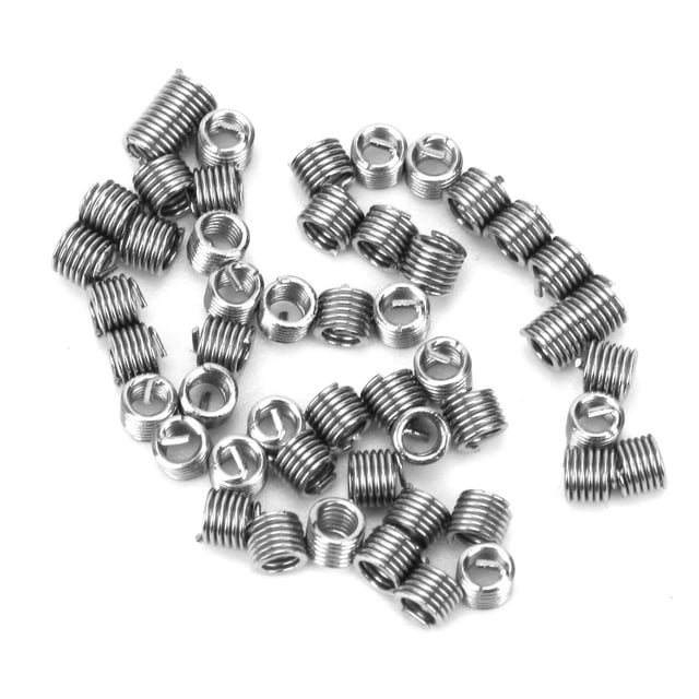 50Pcs Wire Thread Insert Threaded Repair Protection Sleeve Reducer Nut ...