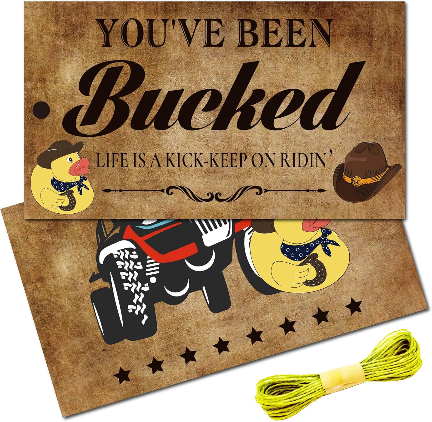 50Pcs YOU'VE been DUCKED Tags Cruising Rubber Duck Tag Cruise Duck Duck ...