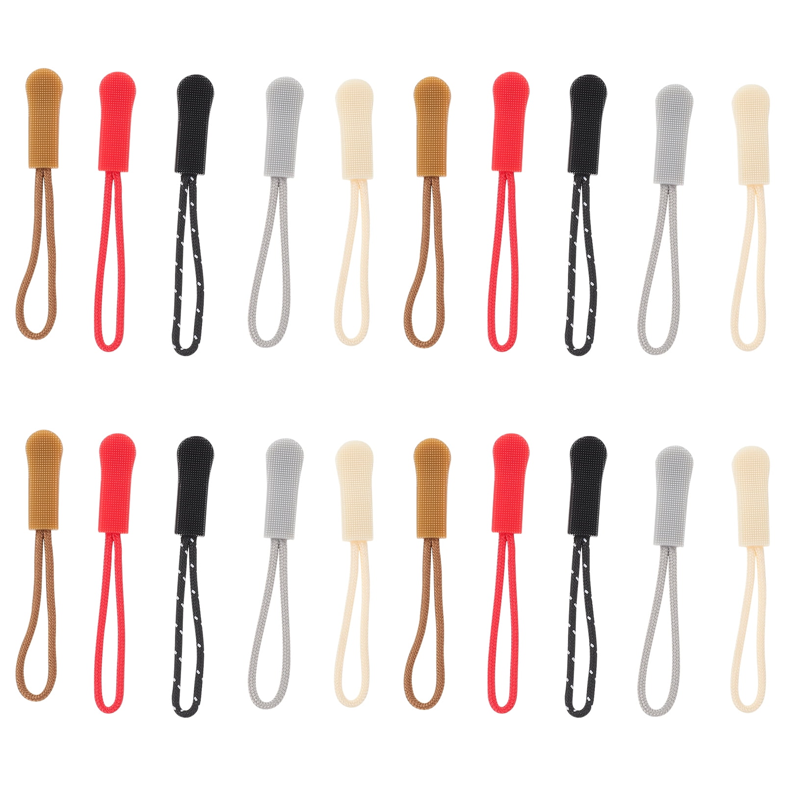 50Pcs Zipper Pulls Clothes Replacement Zipper Heads Backpack Zipper ...