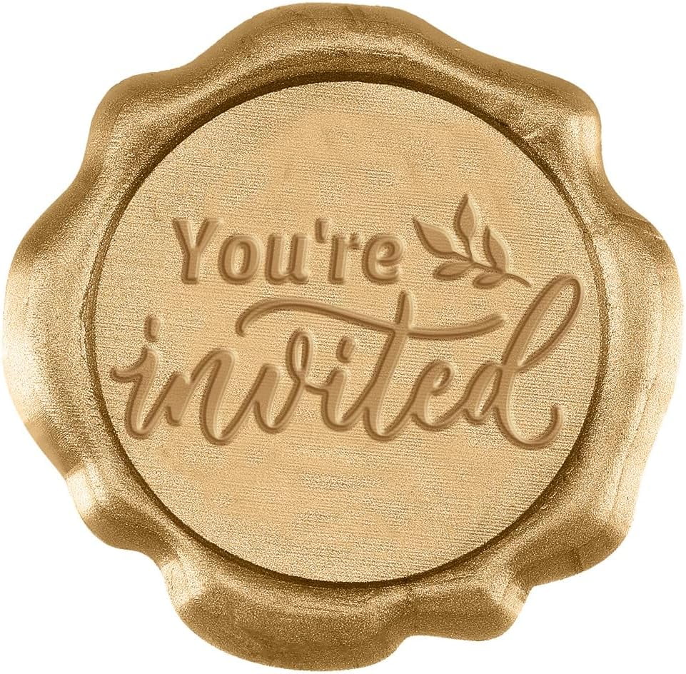 50Pcs You're invited Seal Stickers Envelope Seal Stickers Wedding ...