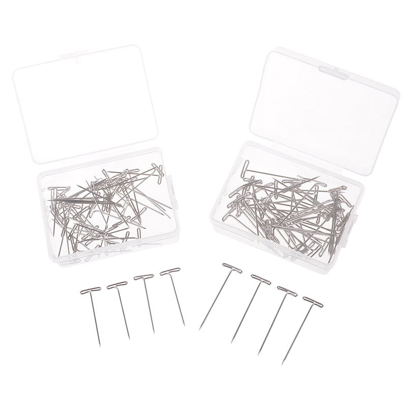 50Pcs metal 32/38mm long t pins for modelling macrame wigs sewing DIY ...