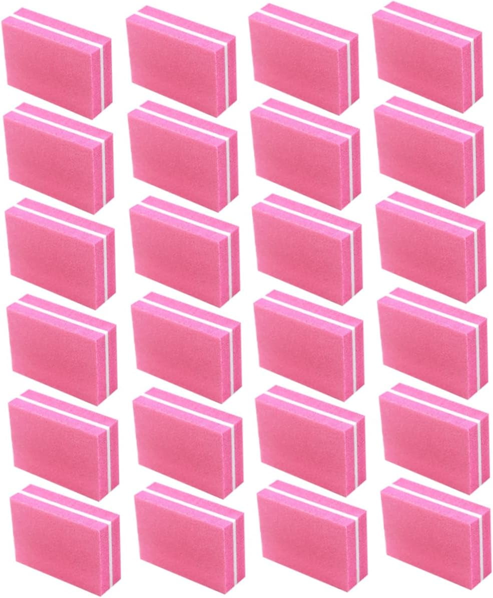 50Pcs nail file nail art care buffer Fingernails Polishing Tools nail ...