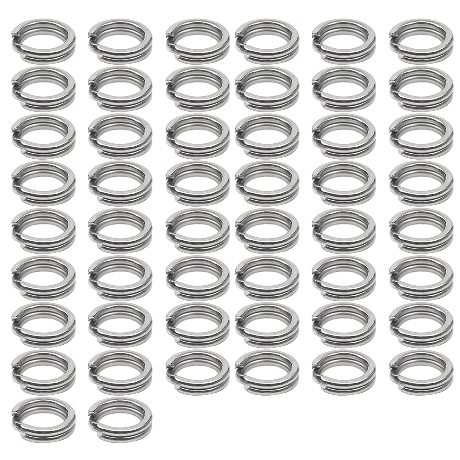 50Pcs/pack Saltwater Treble Hooks Terminals Tackles Connectors Fishing ...