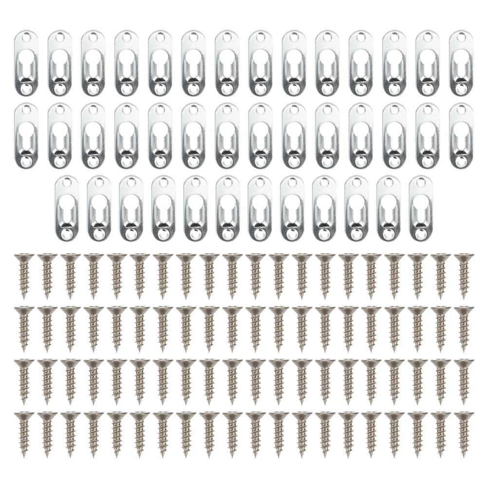 FELTECHELECTR Picture Hangers for Drywall Iron 50Set 1.8x0.6in ...