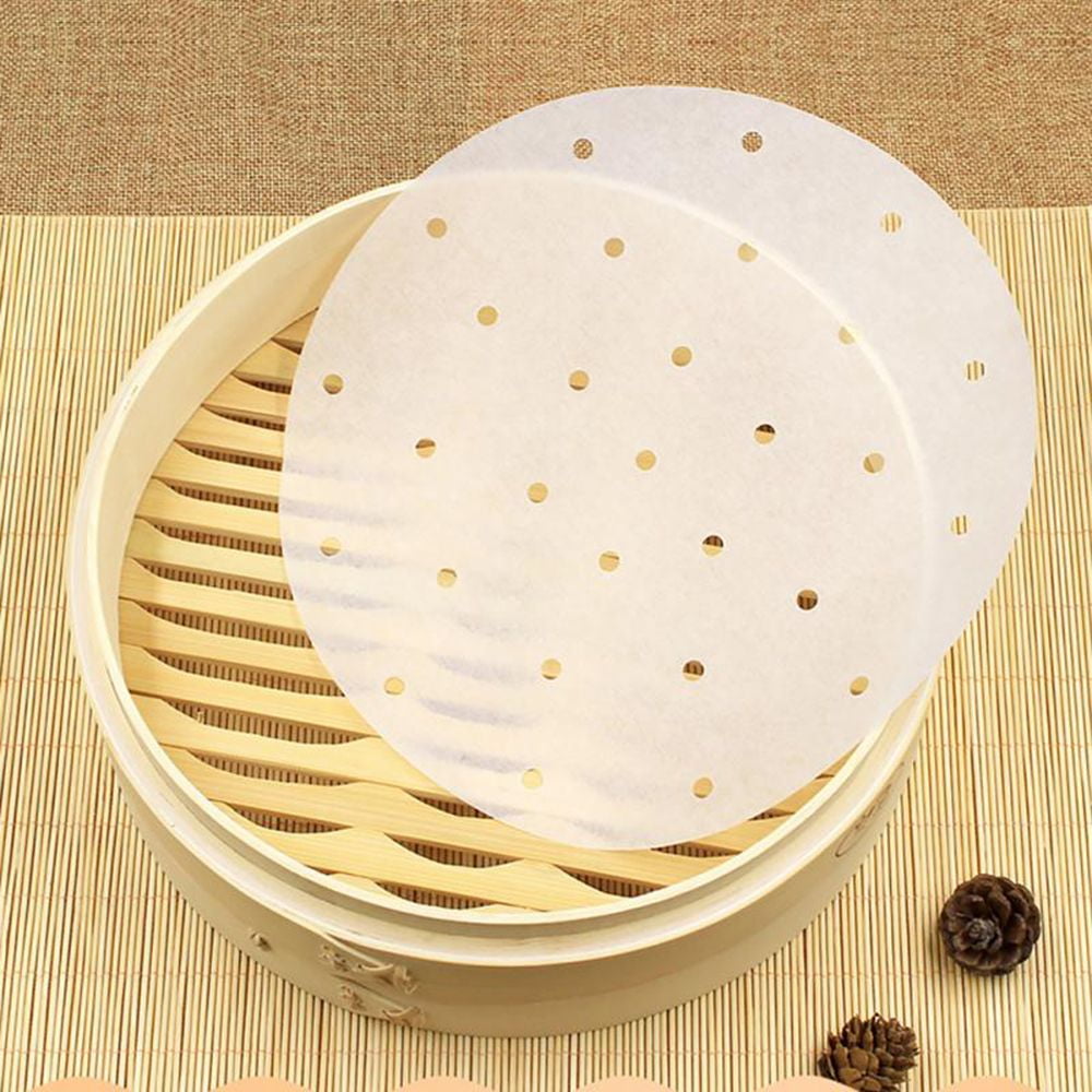 50Pcs/set 6/8/10 inch Disposable Silicone Oil Paper Perforated Paper ...
