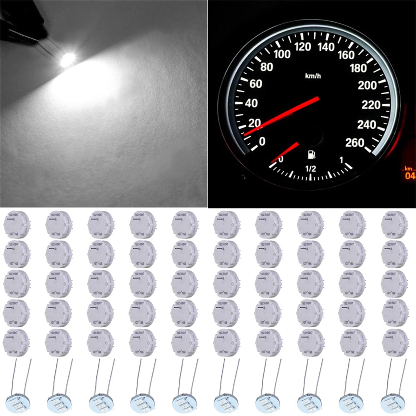 50PcsX27.168 Stepper Motor with 10Pcs White 4.7mm For Mini Light Bulbs ...