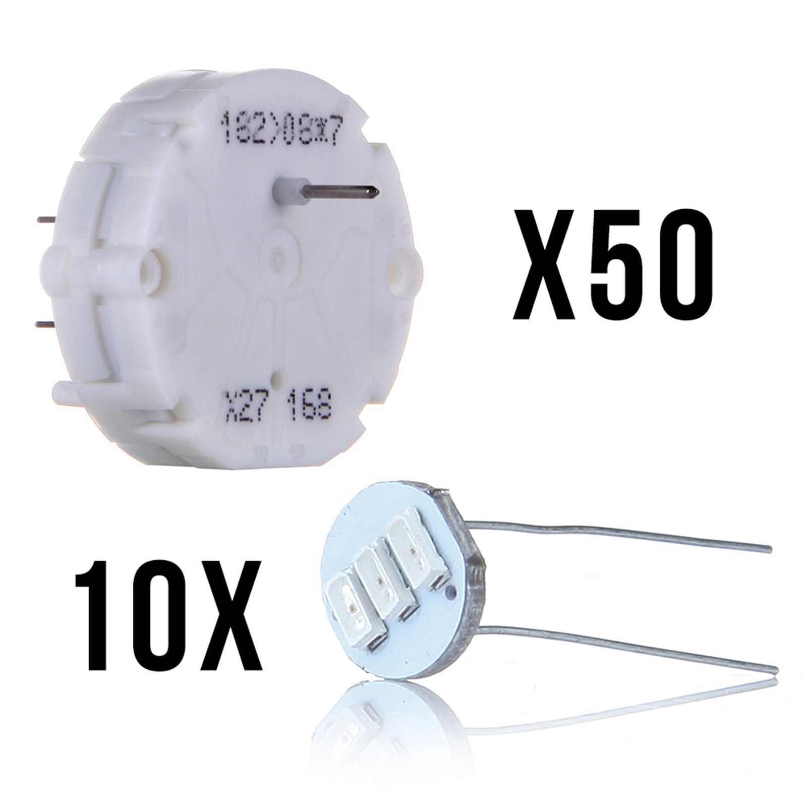 50PcsX27.168 Stepper Motor with 10Pcs White 4.7mm For Mini Light Bulbs ...