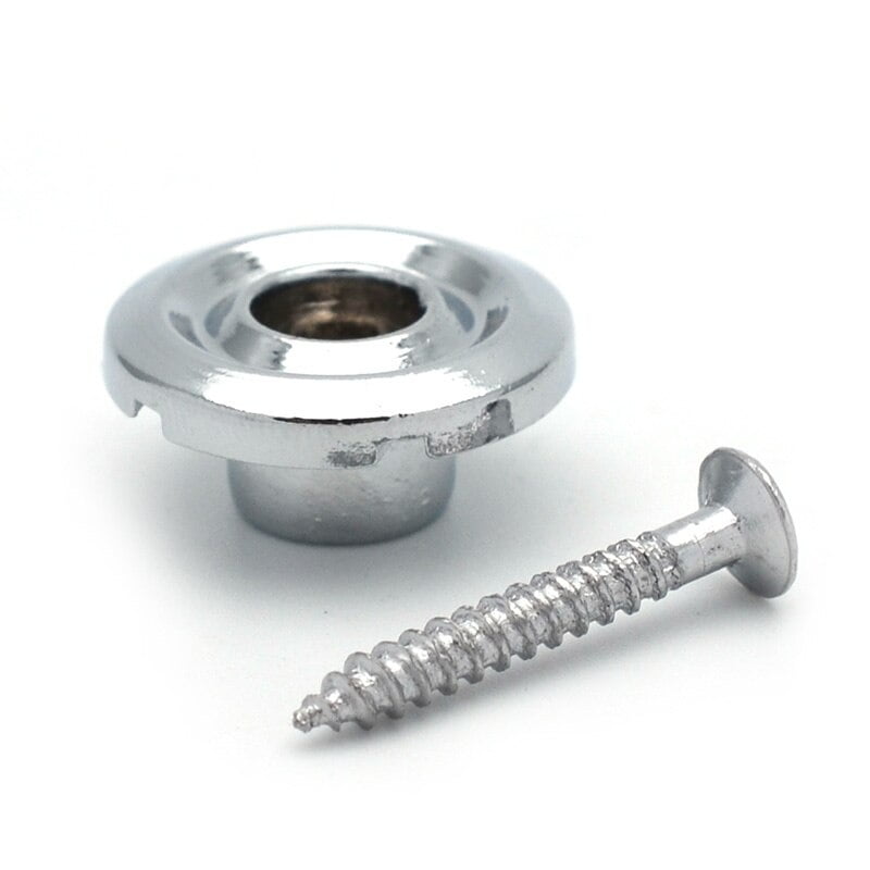 50Sets Round Electric Bass Guitar String Retainers Tree Black Chrome ...