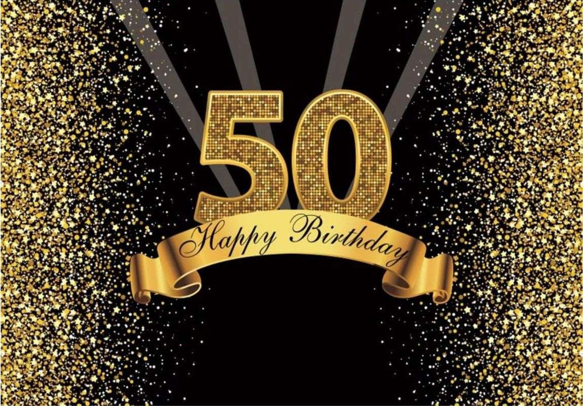 50Th Birthday Photo Booth Photography Backdrop Birthday Party Banner ...