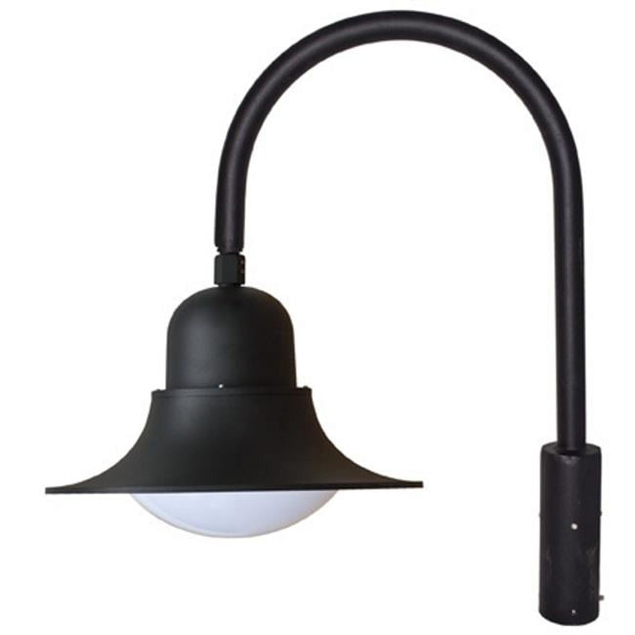 50W 120V Powder Coated Cast Aluminum Post Top Light Fixture with 2x ...