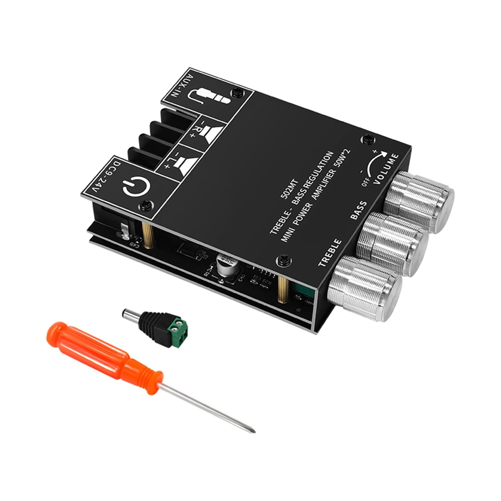 50W+50W Bluetooth 5.0 Amplifier Board Stereo Audio Digital Hifi Power ...