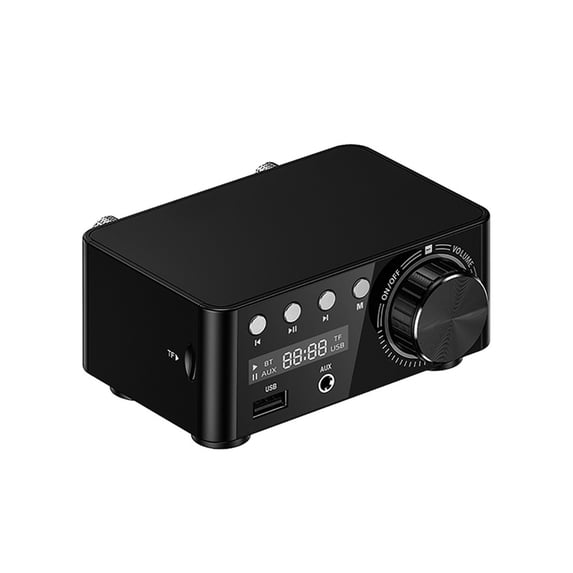 50W+50W Bluetooth 5.0 Amplifier Digital Power Amp Class D USB AUX TF ...