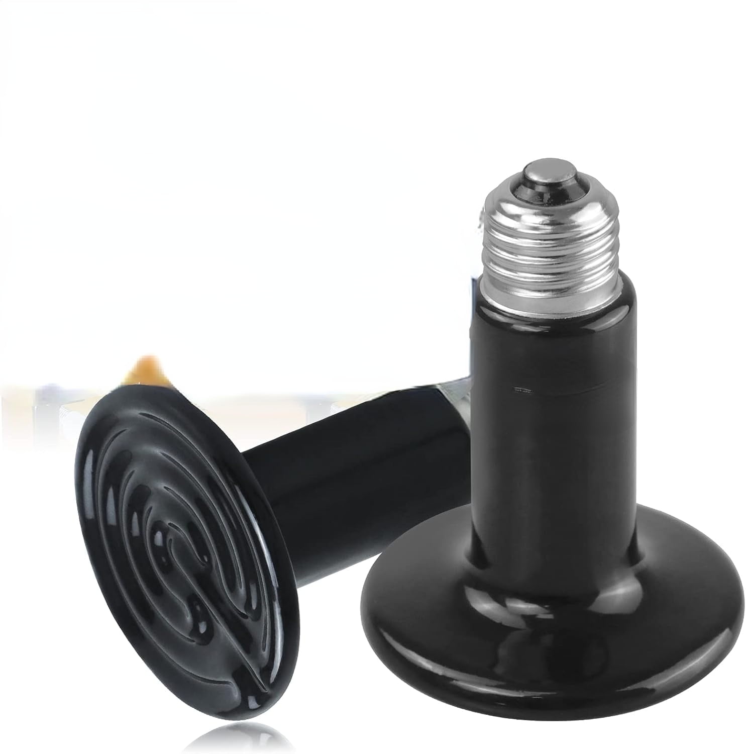 50W Ceramic Heat Emitter, Reptile Heat Bulbs, Ceramic Heat Lamp for ...