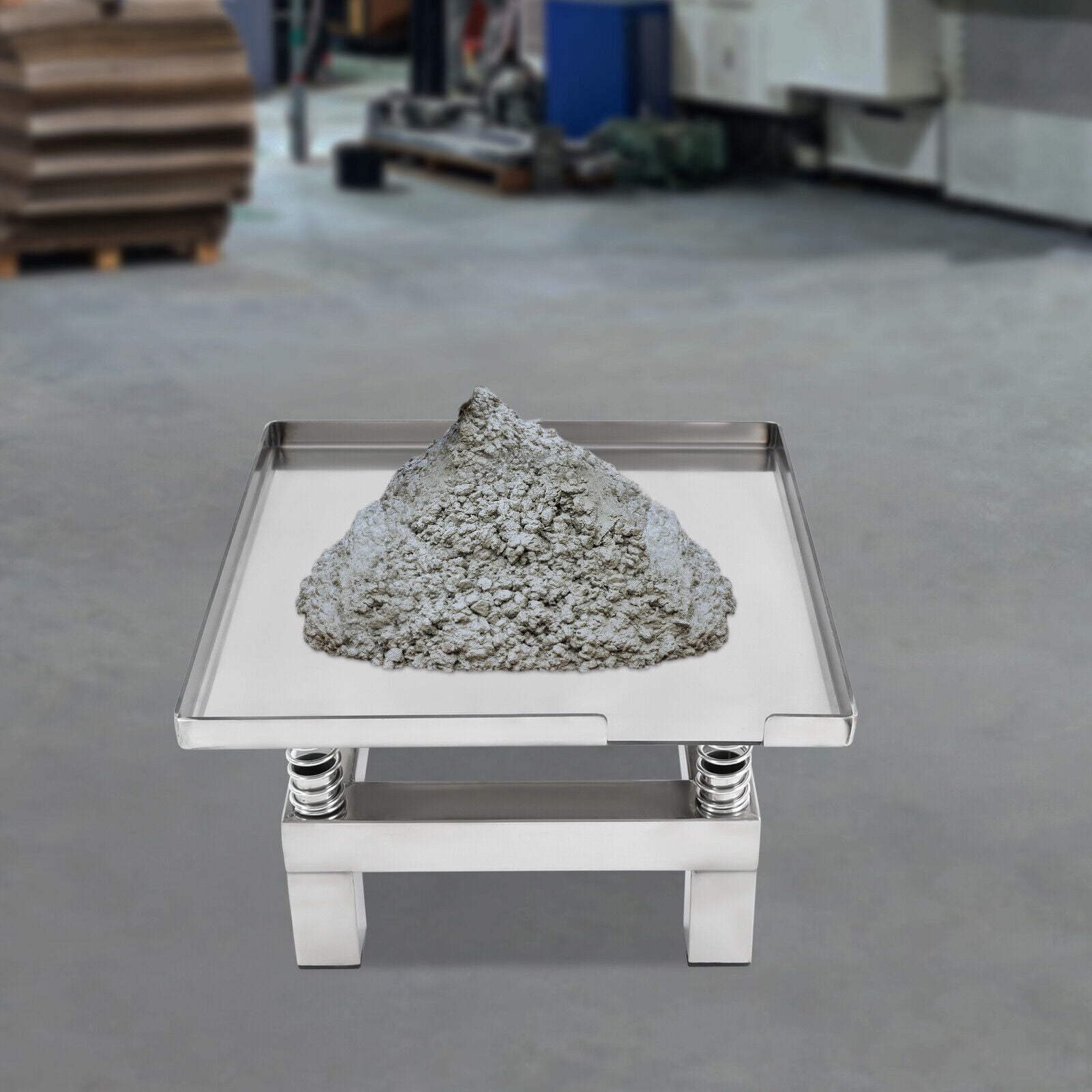 50W Concrete Vibrating Table, Vibration Platform Silver 13.78*13.78*8. ...