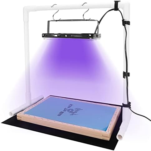 50W LED UV Screen Printing Light with Light Stand and Black Fabric ...