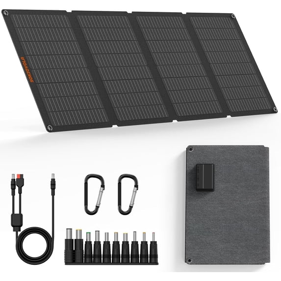 50W Portable Solar Panels,Foldable Solar Panel IP68 with -A and -C ...