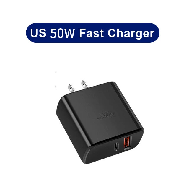 50W USB C PD Charger Fast Charging USB Type C Charging Cable Mobile ...