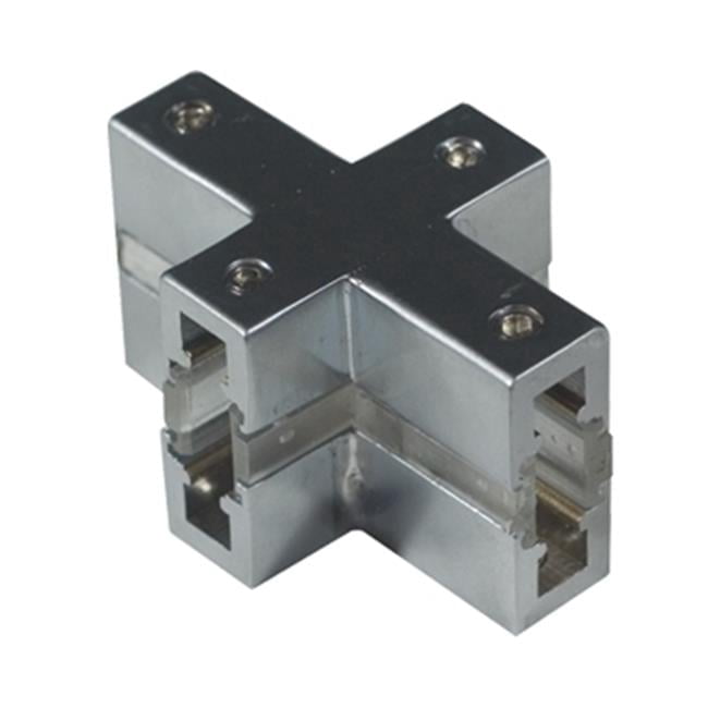 50W X-Connector Conductive Joins Four Sections of Rail - Satin Nickel ...